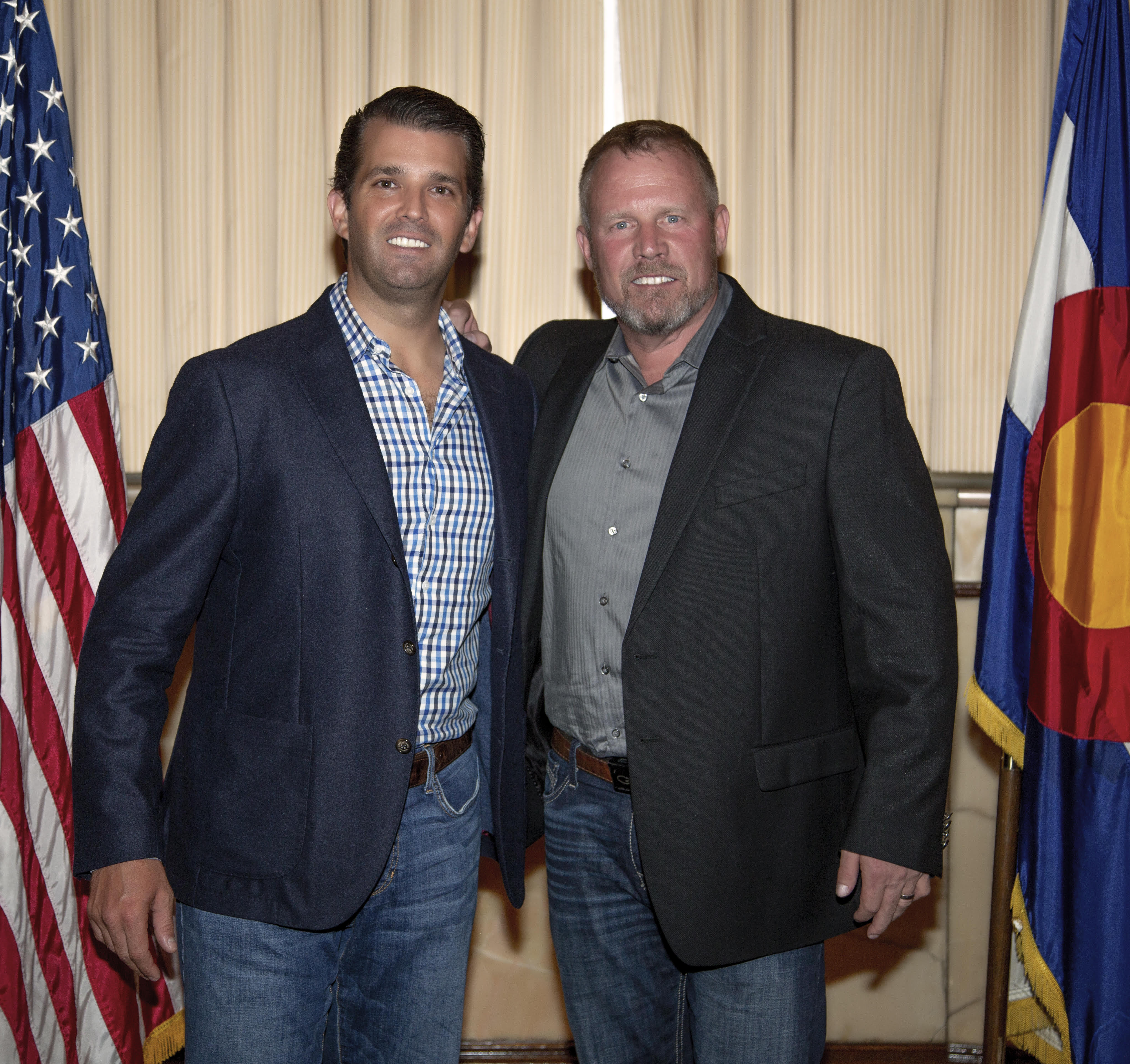 Donald Trump Jr. attends fundraiser in Denver for military veterans ...