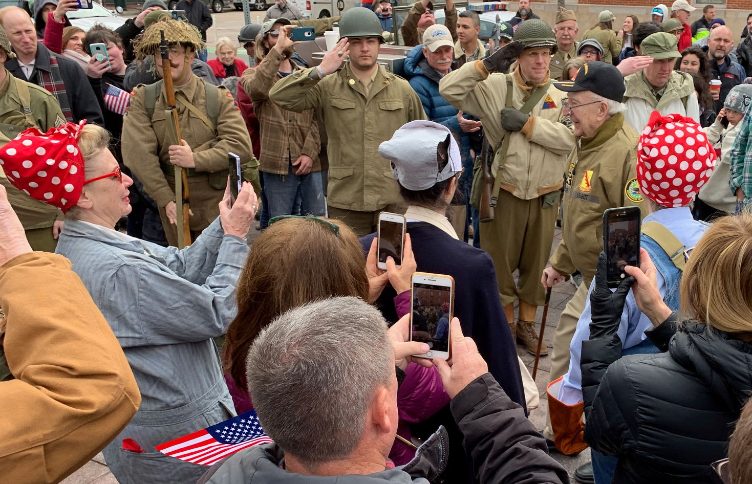 A World War II tank gunner with a story to tell rolled into downtown ...
