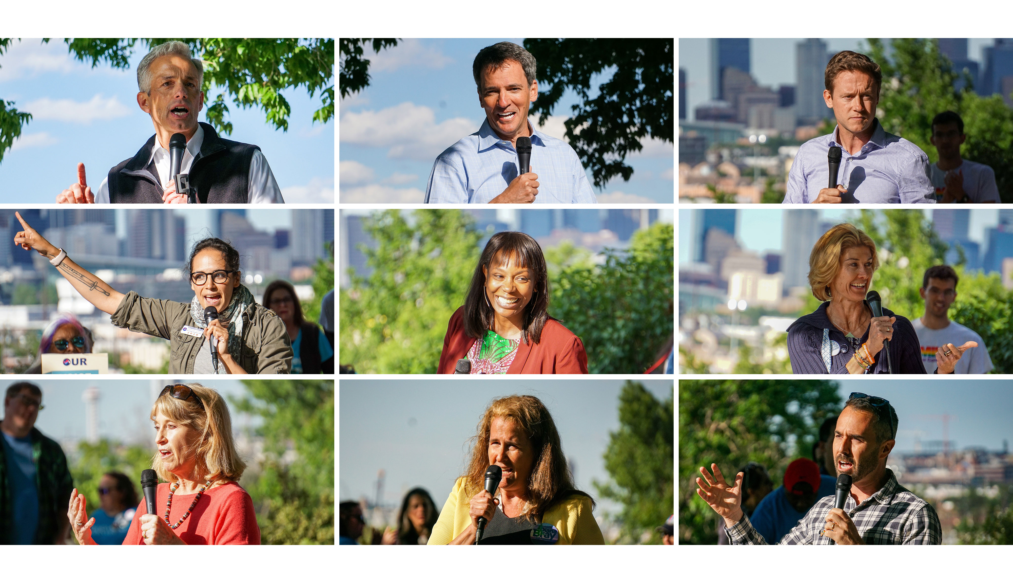 The crowded field of Colorado Democrats running for U.S. Senate pitches ...