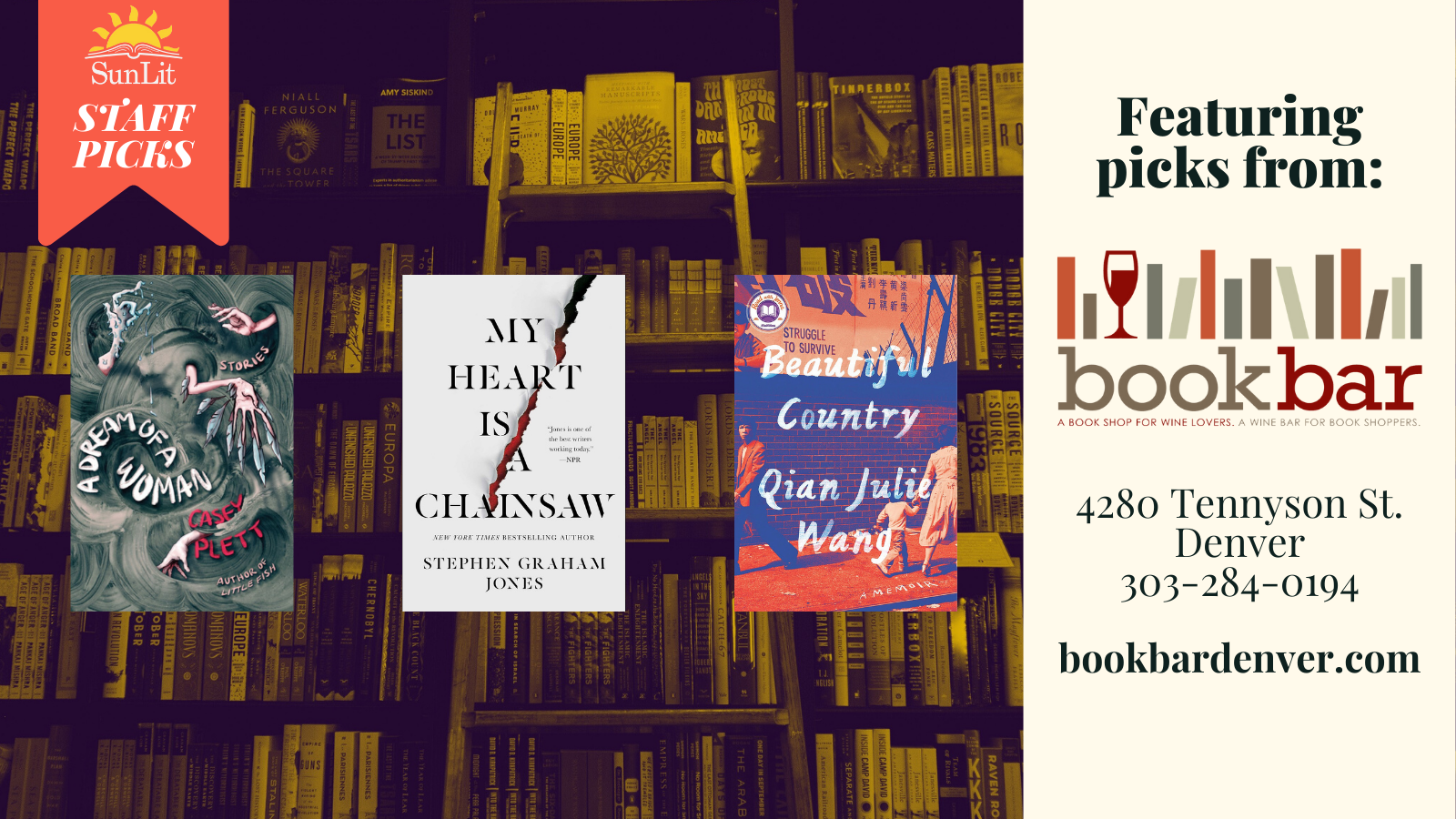 Book recommendations from the staff at BookBar Denver