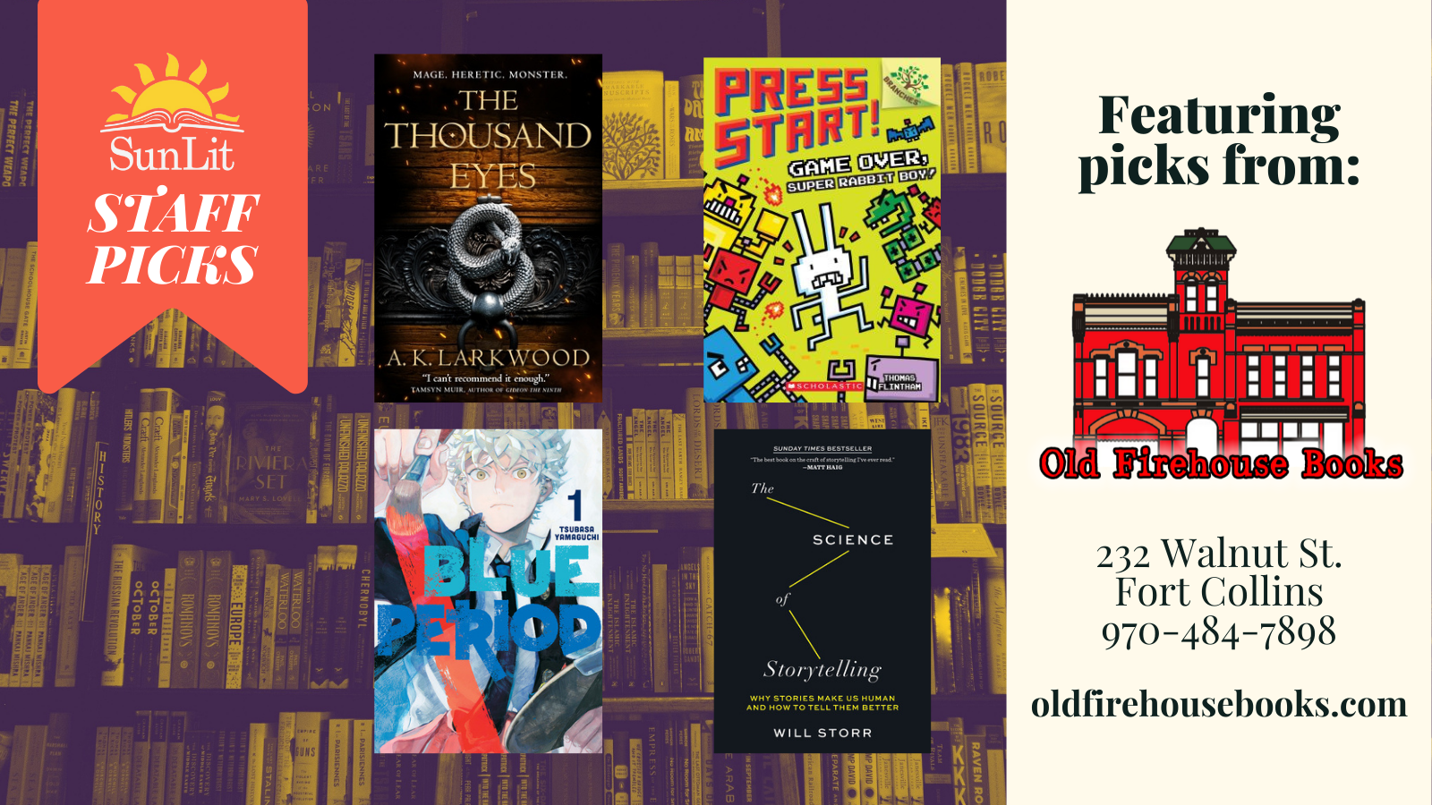 What the staff at Old Firehouse things you should be reading right now