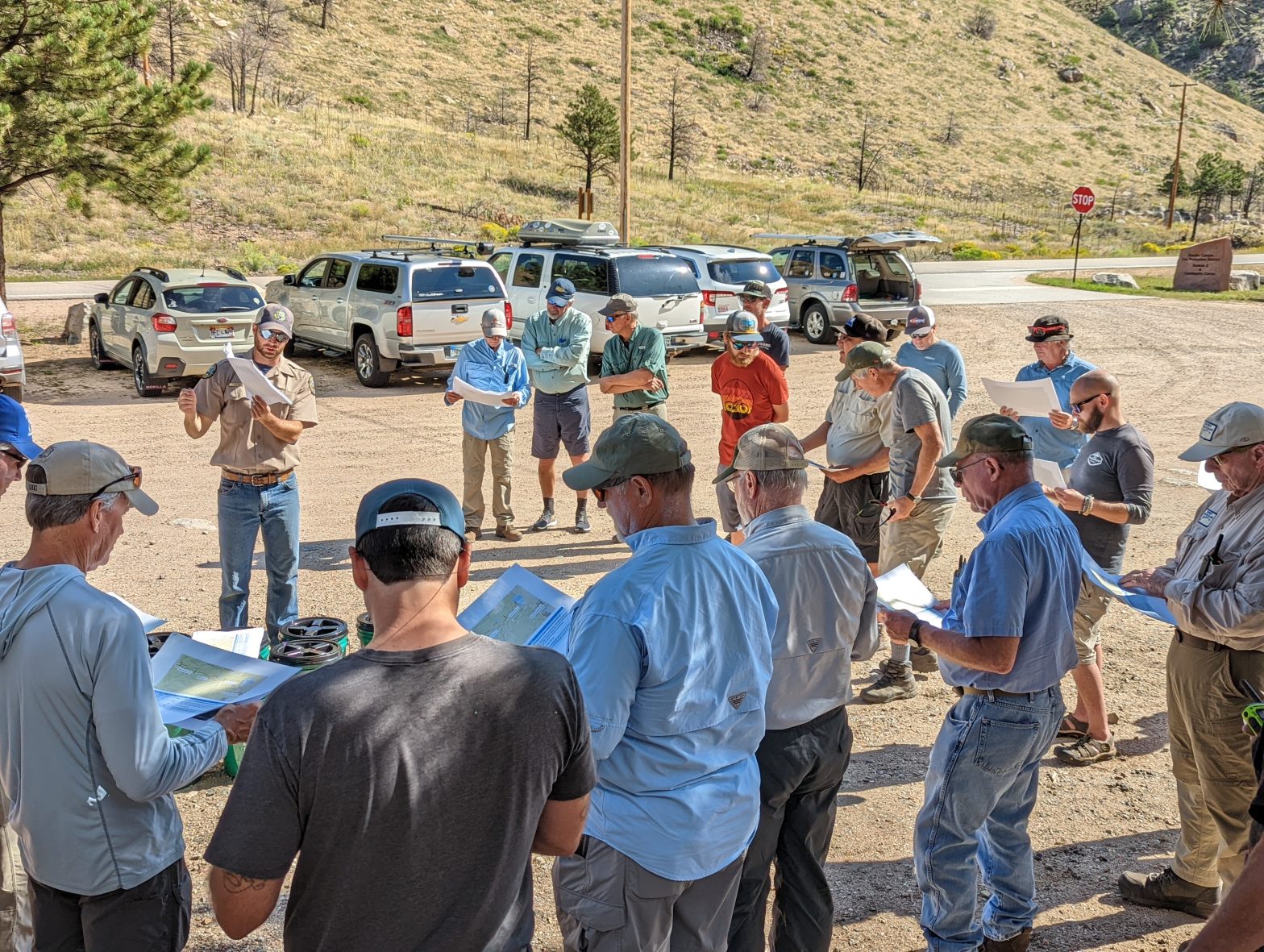 Anglers, Colorado biologists stock rainbow trout in Poudre River