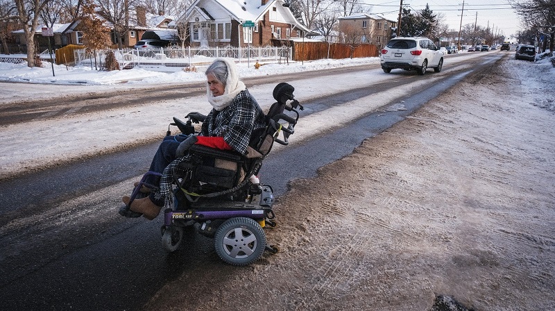 People with disabilities stranded by unplowed streets in Denver