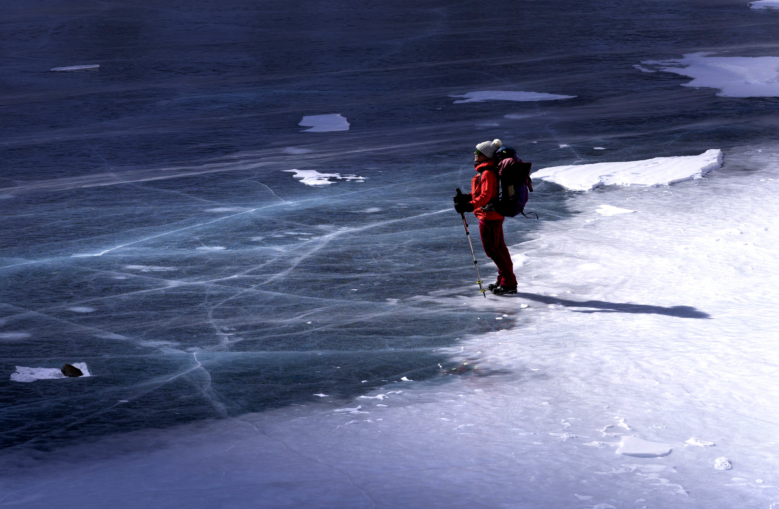 Wild ice lures skaters. She's trying to make sure they survive.