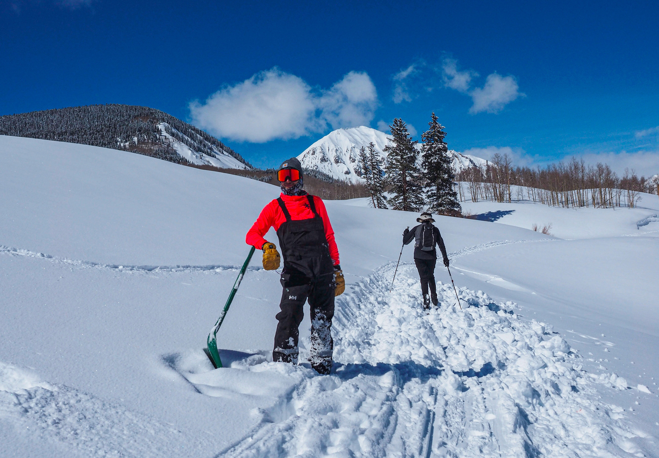 Studying snow in a nearly impossible to reach part of Colorado's mountains
