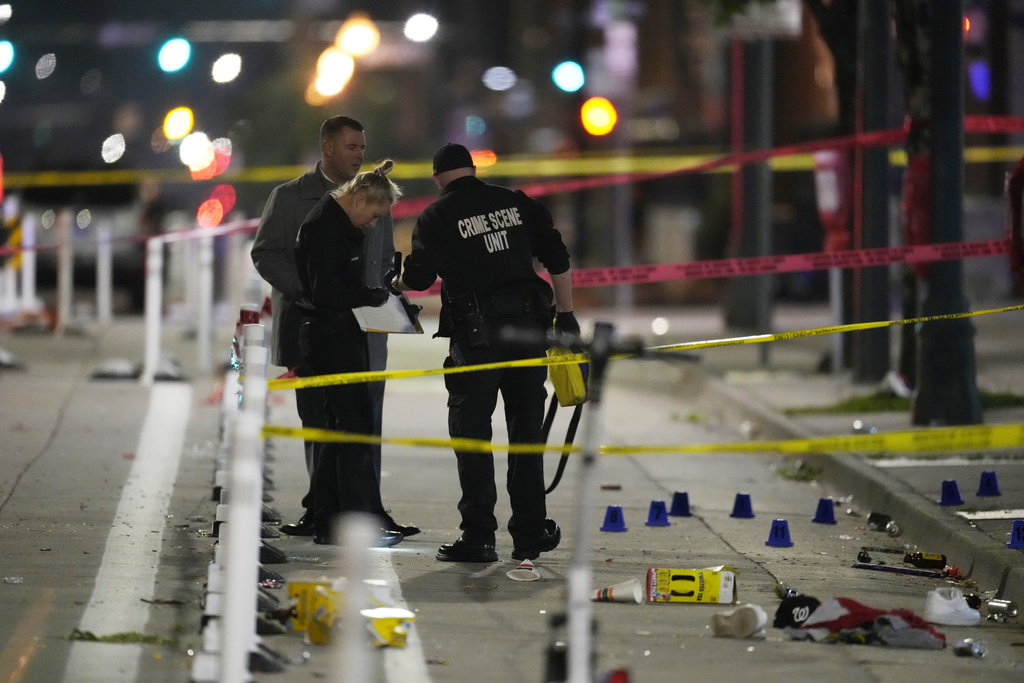 Denver Nuggets celebration shooting: 10 injured, 2 arrested after ...