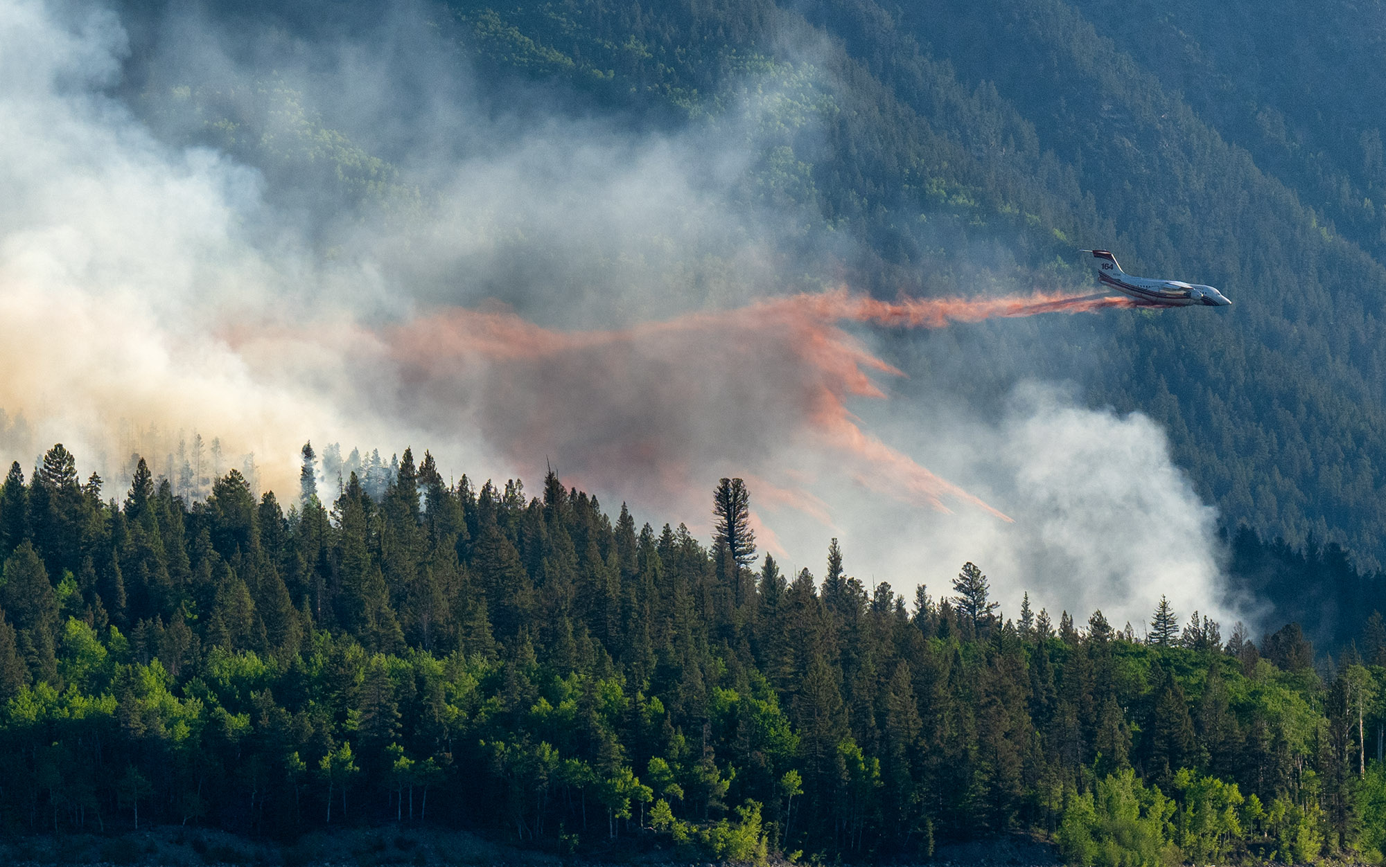 Wildfire burning near Twin Lakes, southwest of Leadville