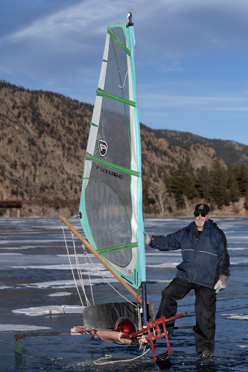 Ice sailors are riding winter winds to carve on Colorado's frozen lakes ...