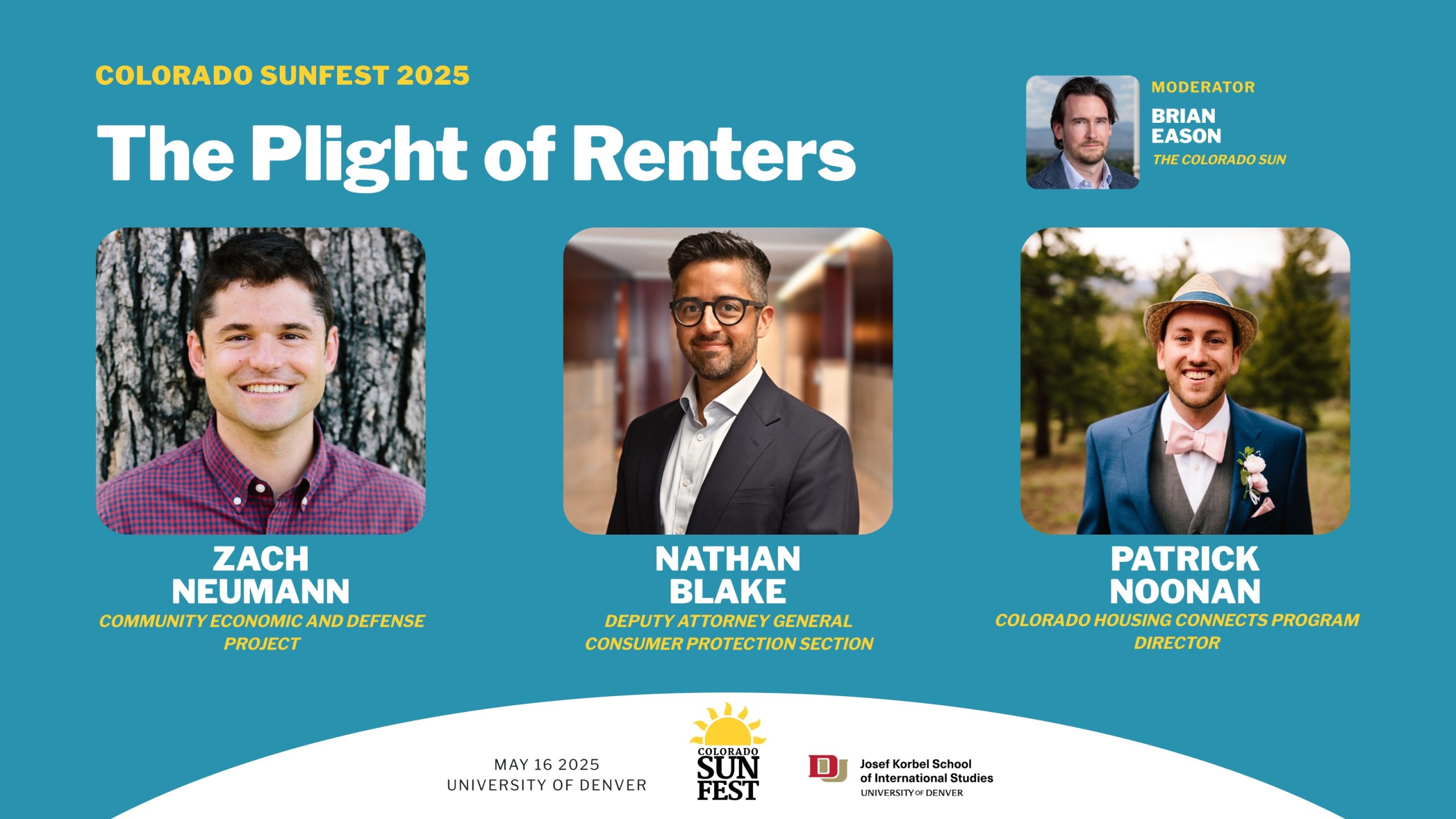 Colorado SunFest Panel: The Plight of Renters - May 16th, 2025
