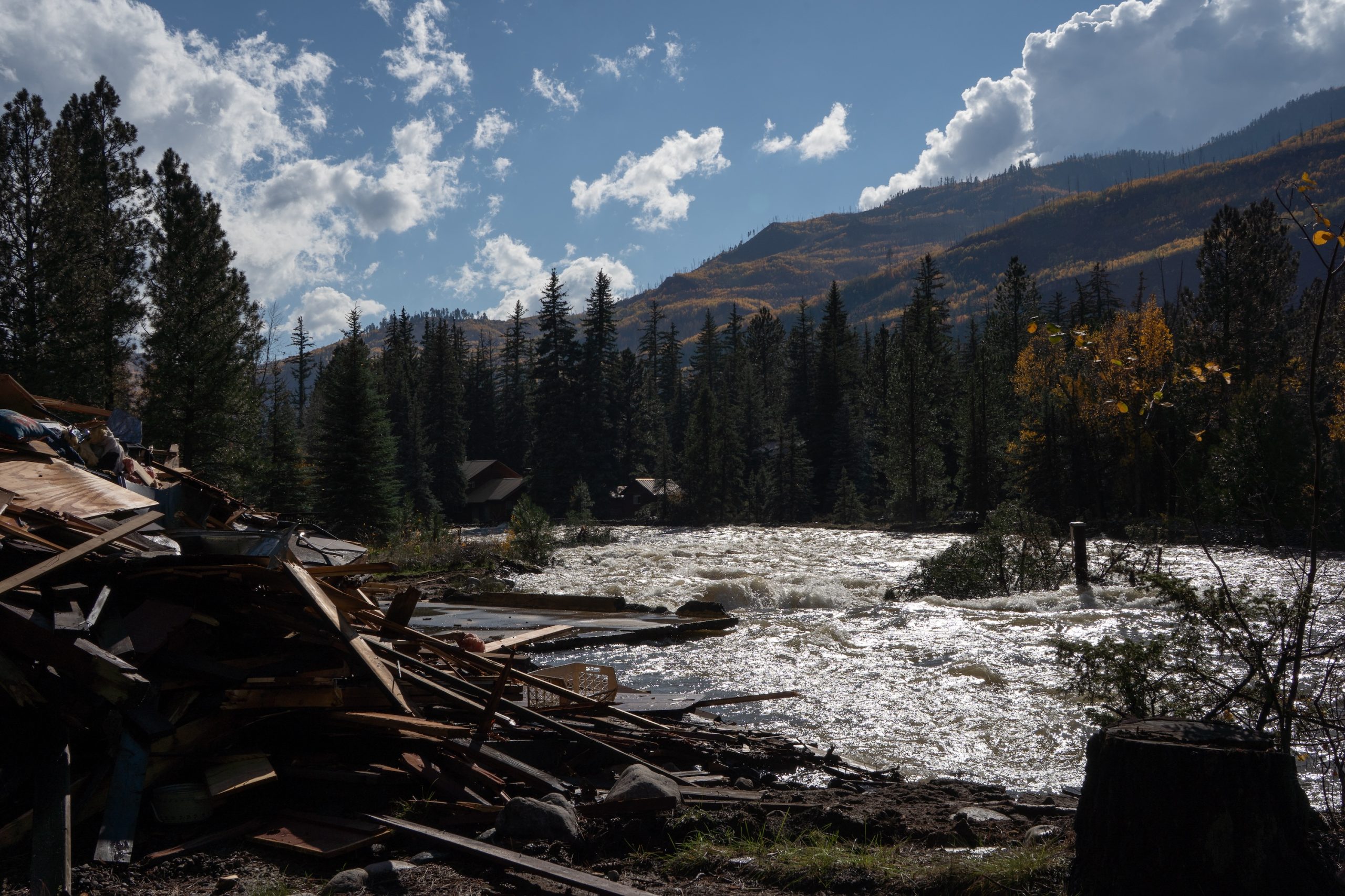 Flood evacuees prepare to reenter Vallecito in southwest Colorado